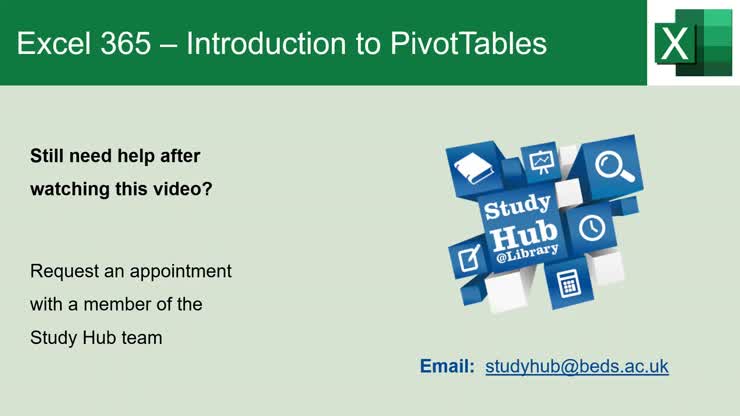 Introduction to PivotTables