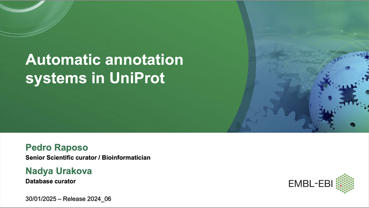 Automated annotation in UniProt