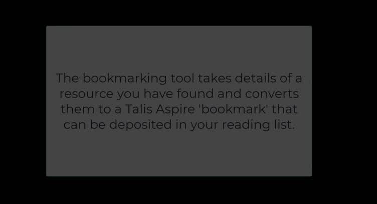 Install Bookmarking Tool