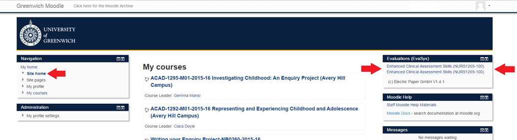 How-to: Access Course Evaluations on Moodle