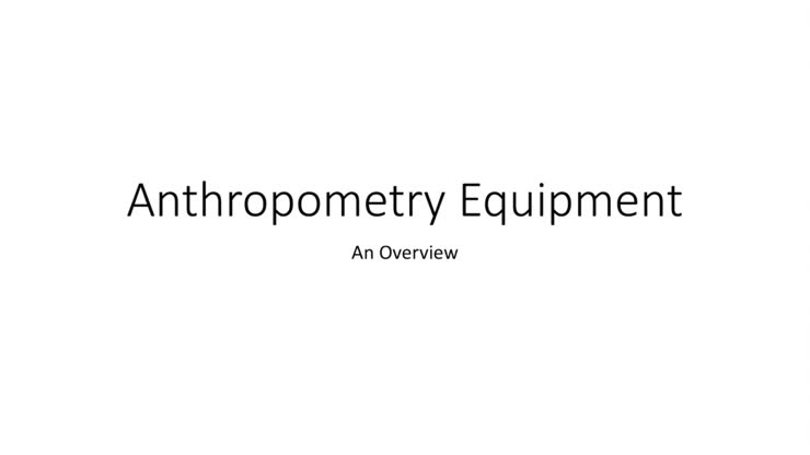 SHAPES study Anthropometry Equipment