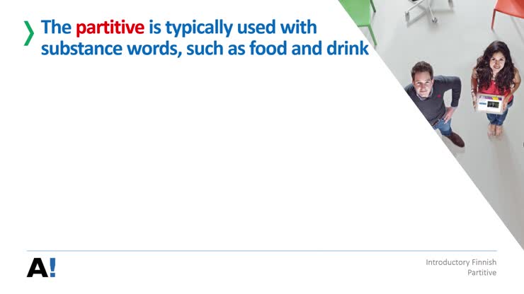 Partitive in substance words