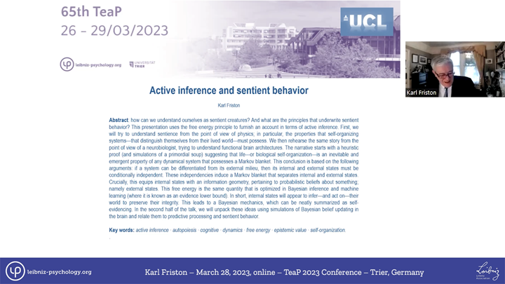 Karl Friston: Active inference and sentient behavior
