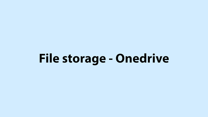 05 - File storage - Onedrive