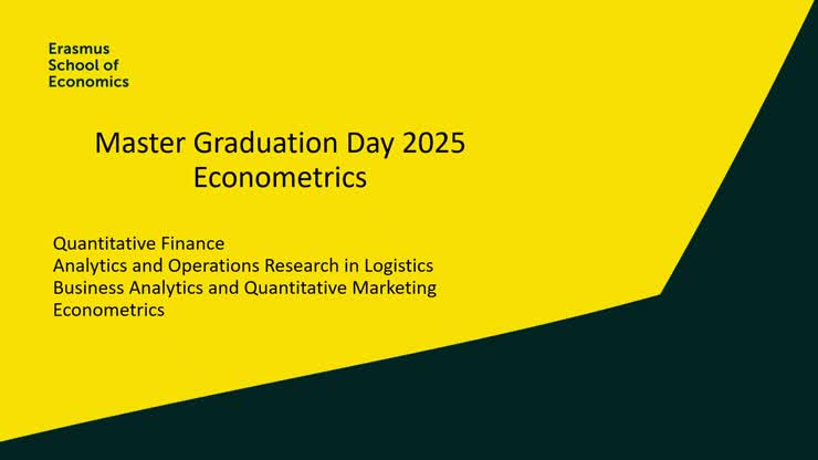 Econometrics Master Graduation Day - ESE