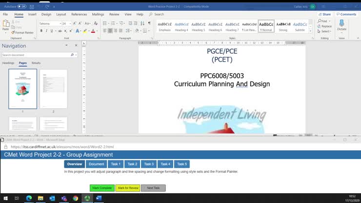 MOS Word CMET Project 2-2 Answers