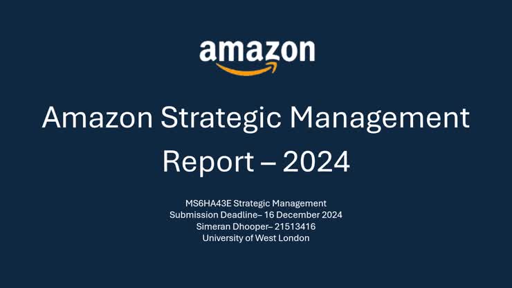 Simeran Dhooper - 2151346 - Amazon PPT Presentation