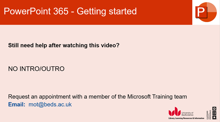 PowerPoint Getting started