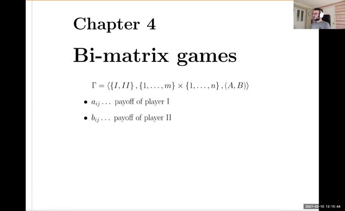 6.2. Bi-matrix games