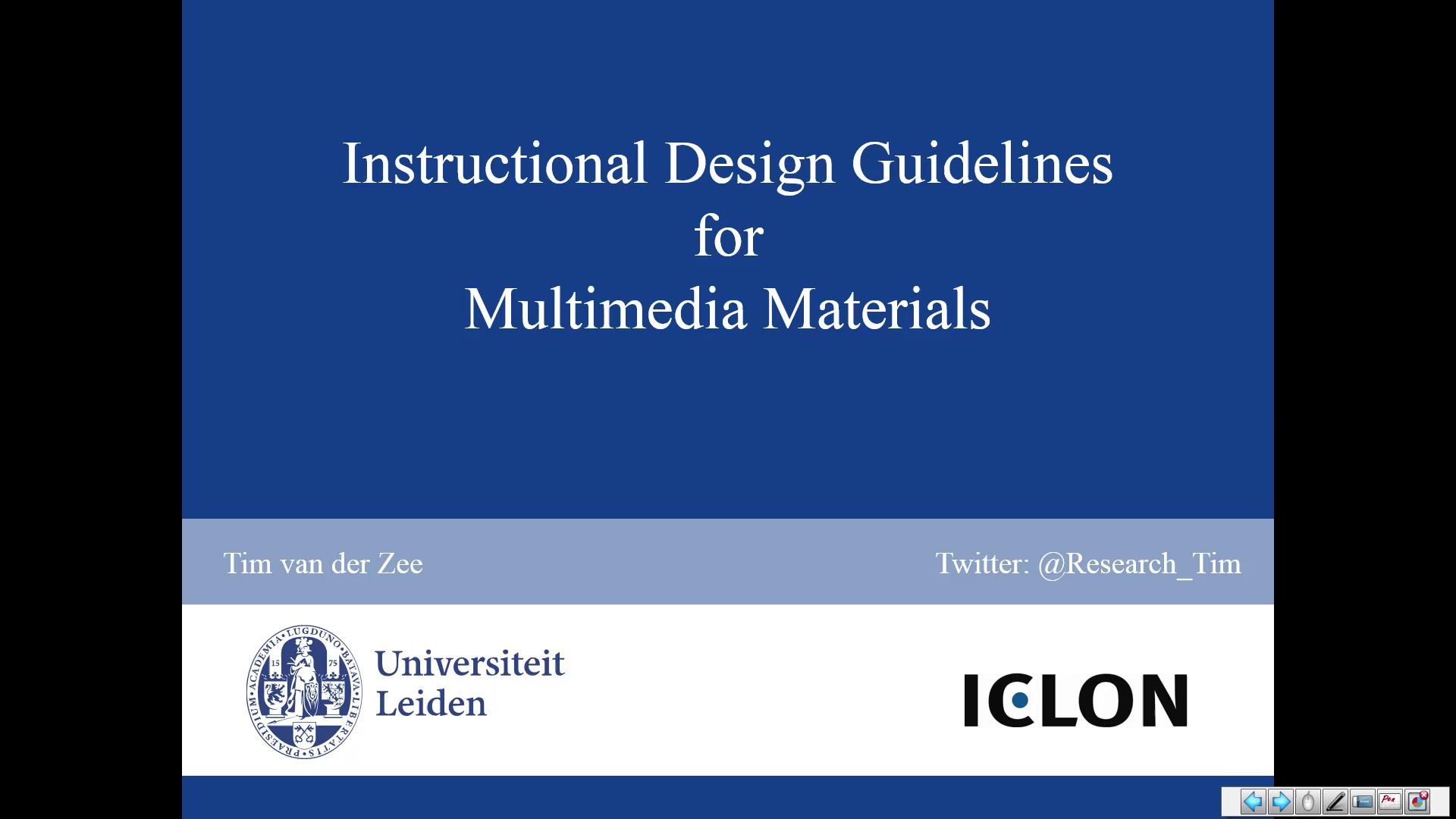 Tim van der Zee – Instructional Design Quality