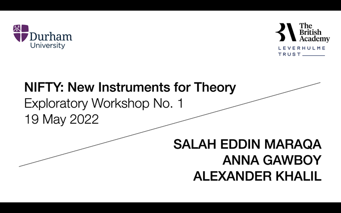 NIFTY: Exploratory Session 1 (Salah Eddin Maraqa, Anna Gawboy ...