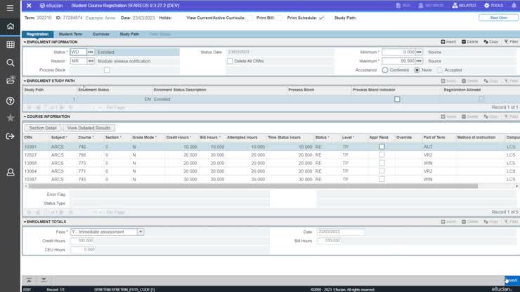 In Year Withdrawal Banner Process