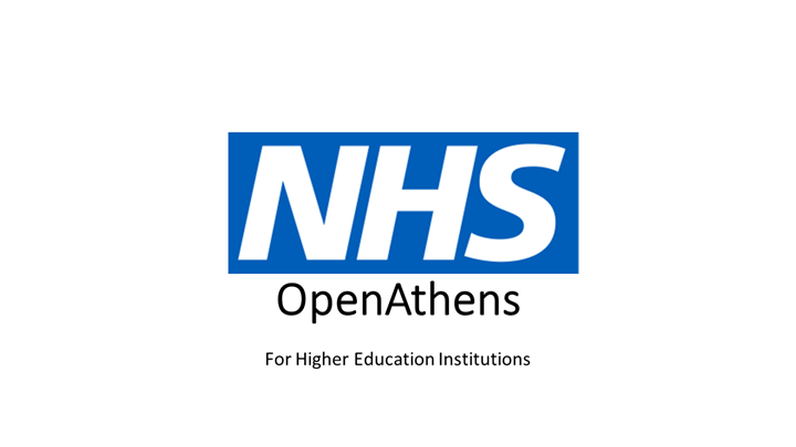 Accessing HE-NHS OpenAthens