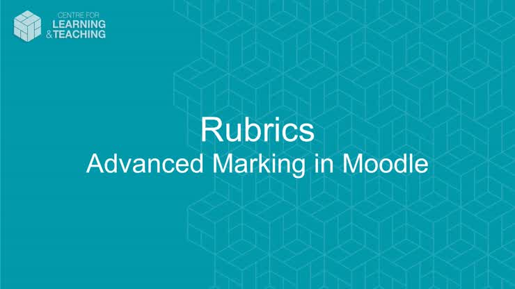 Moodle - Rubric Marking