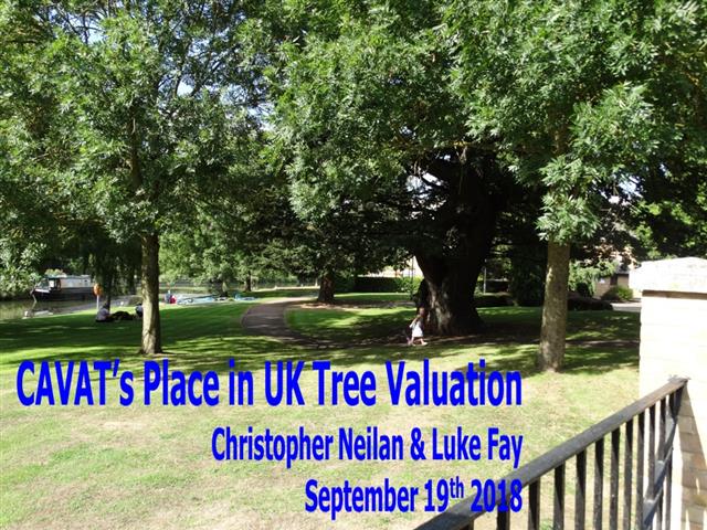 Capital Asset Valuation of Amenity Trees (CAVAT), Chris Neilan & Luke Fay