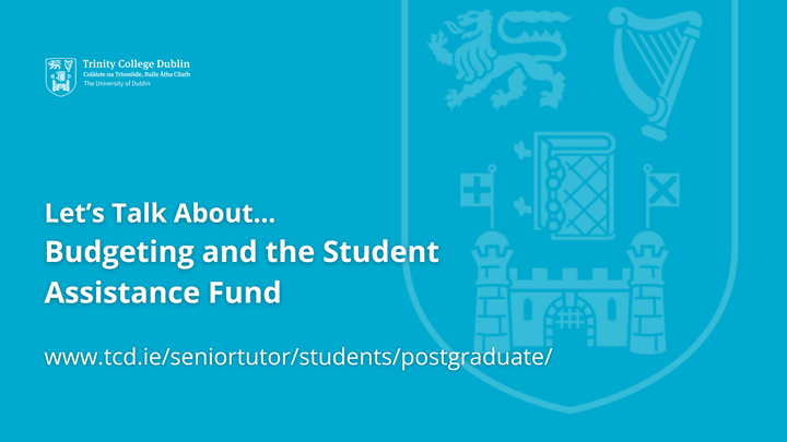 Let's Talk About... Budgeting and the Student Assistance Fund