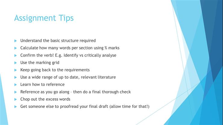 Assignment Tips