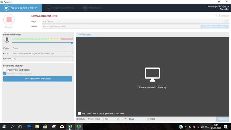 Les 7: Opmaak als tabel