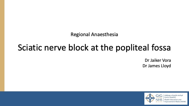 Popliteal Block