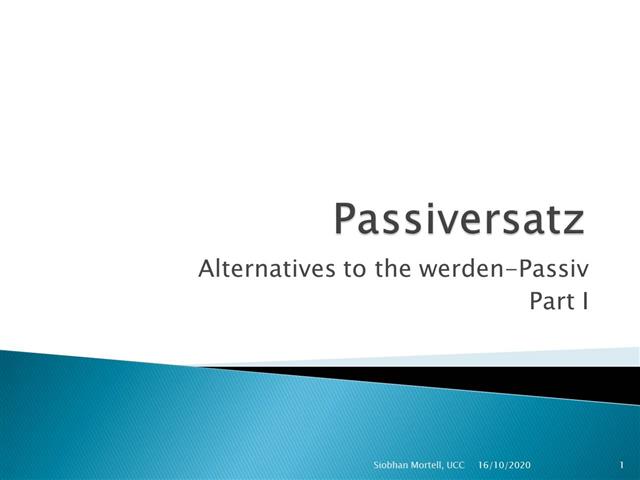 Passiversatz 1of2