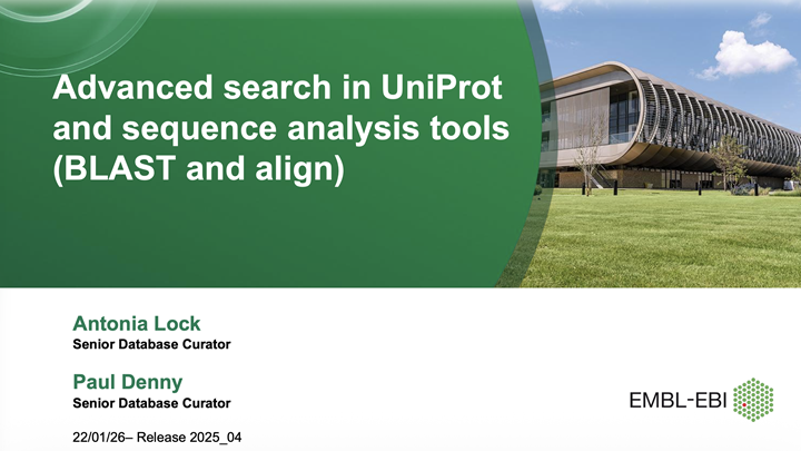 Advanced search in UniProt and sequence analysis tools (BLAST and align)
