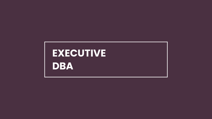 Executive DBA - Virtual PG Open Week November 2023