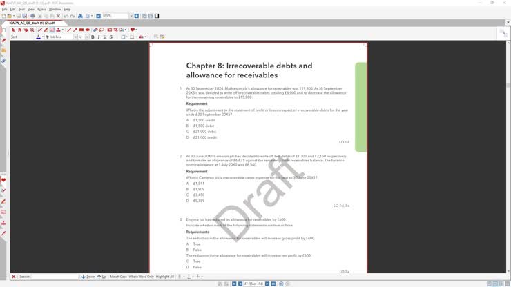 ICAEW Certificate Accounting Homework debrief Day 4 part 2