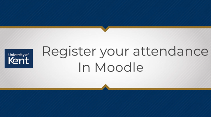 Register Your Attendance in Moodle