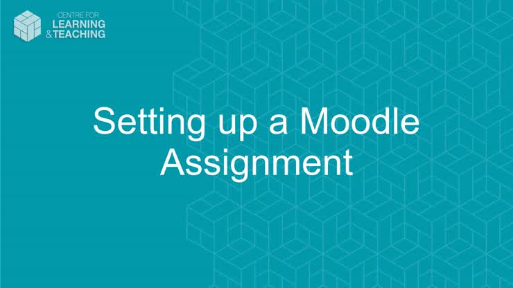 Set up a Moodle Assignment