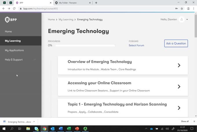 Emerging Technology - Module Overview