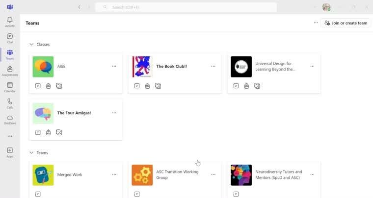 Hand in Teams Assignment