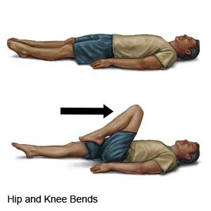 Active movements of the knee with variations