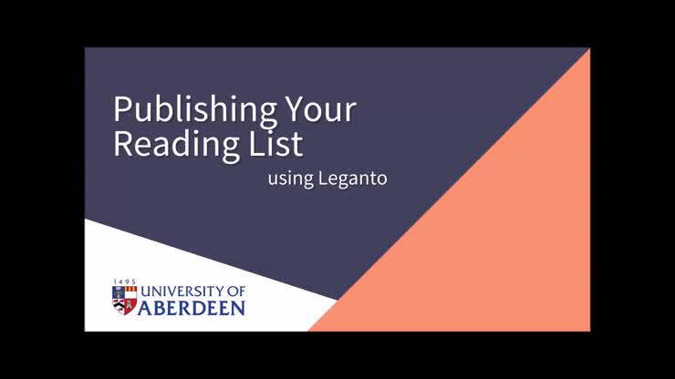 8. Publish Lists
