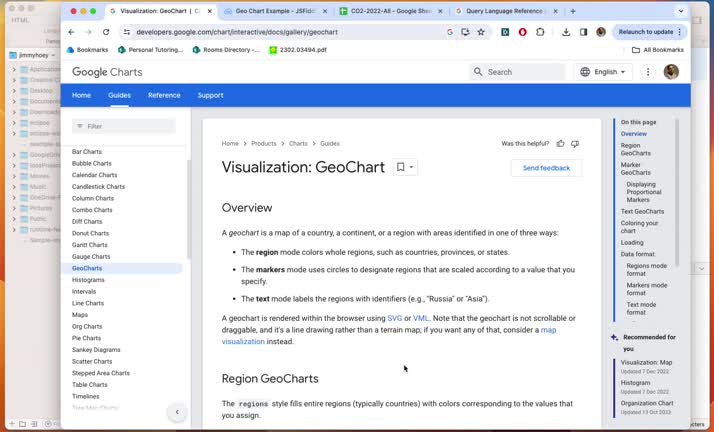Feedback 9: Using Google Charts