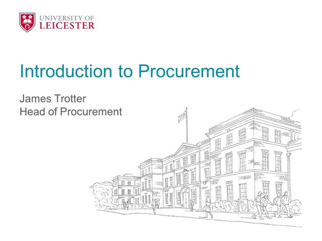 Intro to Procurement