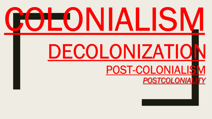 postcolonialism 09 April 2025