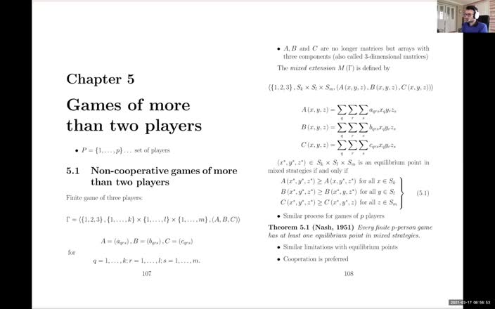 10.1. Multiplayer games - coalitions and bi-matrix games