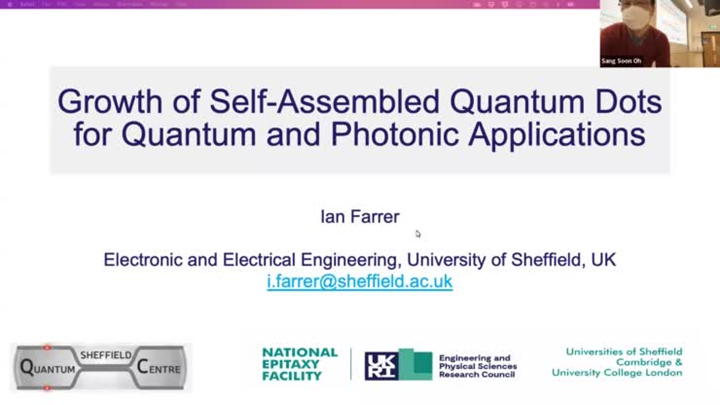 Physics seminar, 1 Dec 2021: Ian Farrer