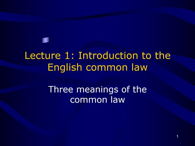 Introduction to Common Law, Part 2, 11 January 2023 at 11:40:51