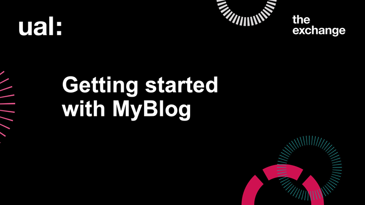 Getting started with MyBlog