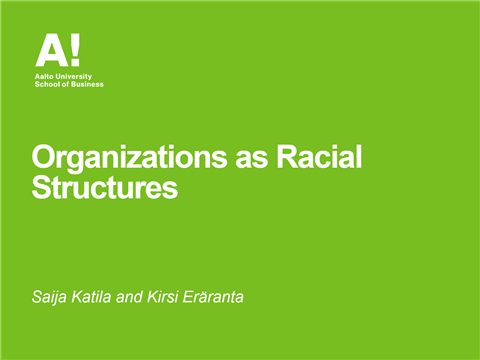 Organizations as Racial Structures