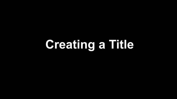 Step 4. Create title
