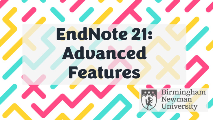 EndNote advanced features