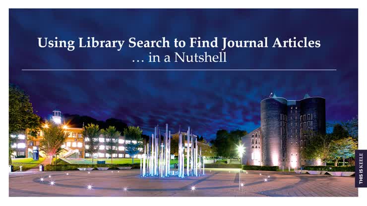 Using Library Search to Find Journal Articles 24-25