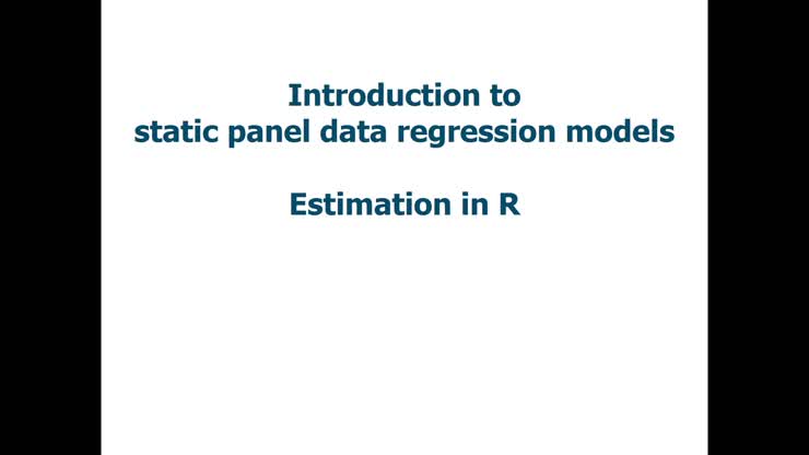 Introduction to static panel data models. Application in R