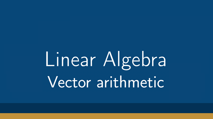 Vector arithmetic (1)