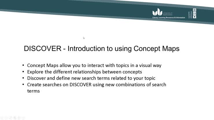 DISCOVER: Introduction to using Concept Maps