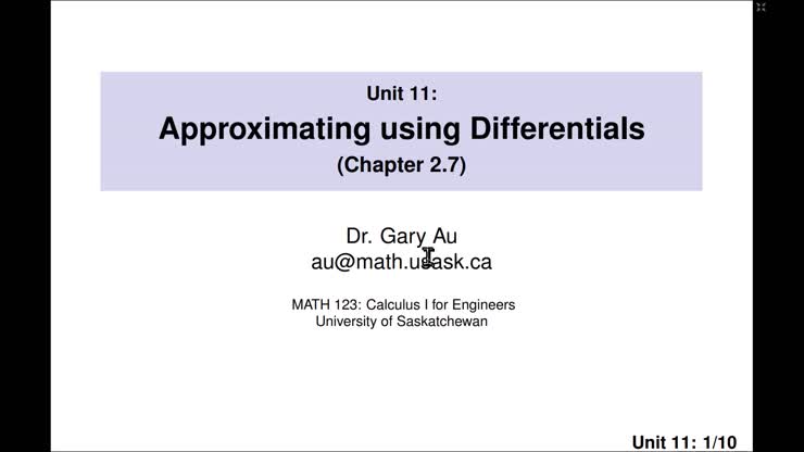 MATH123 Unit 11, Part 1