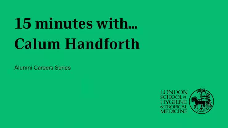 Fifteen minutes with...Calum Handforth