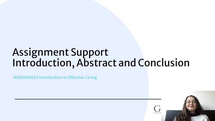 Abstract, Introduction, Conclusion